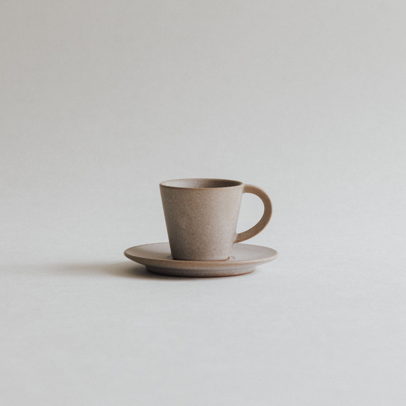 Jiseungmin Ceramics Patina Espresso Cup and Saucer | Drinkware